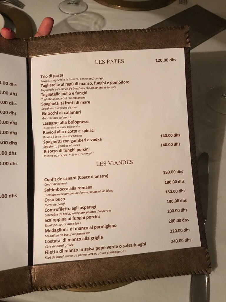 La Trattoria Marrakech | Menu, Booking & Reviews