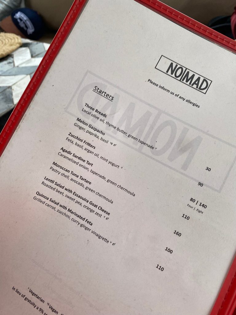 Nomad Marrakech | Menu, Reviews, Location
